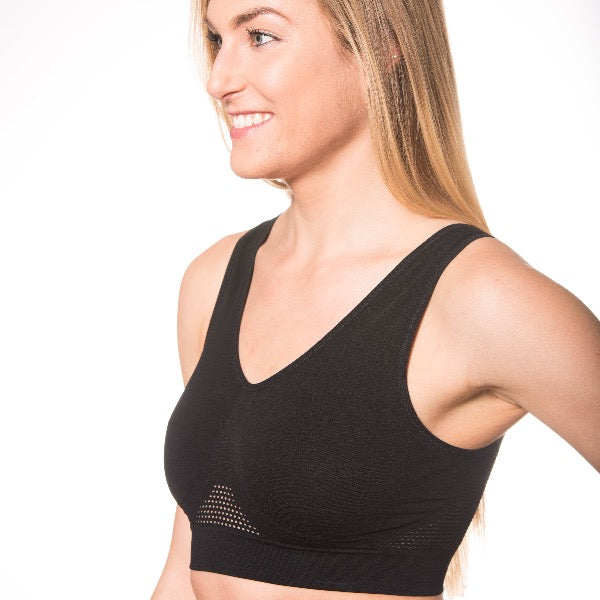 Pullover Seamless Cooling Sports Bra– ComfortFinds